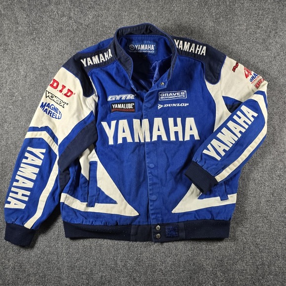 Yamaha | Jackets & Coats | Vintage Jh Design Yamaha Racing Jacket Xl ...